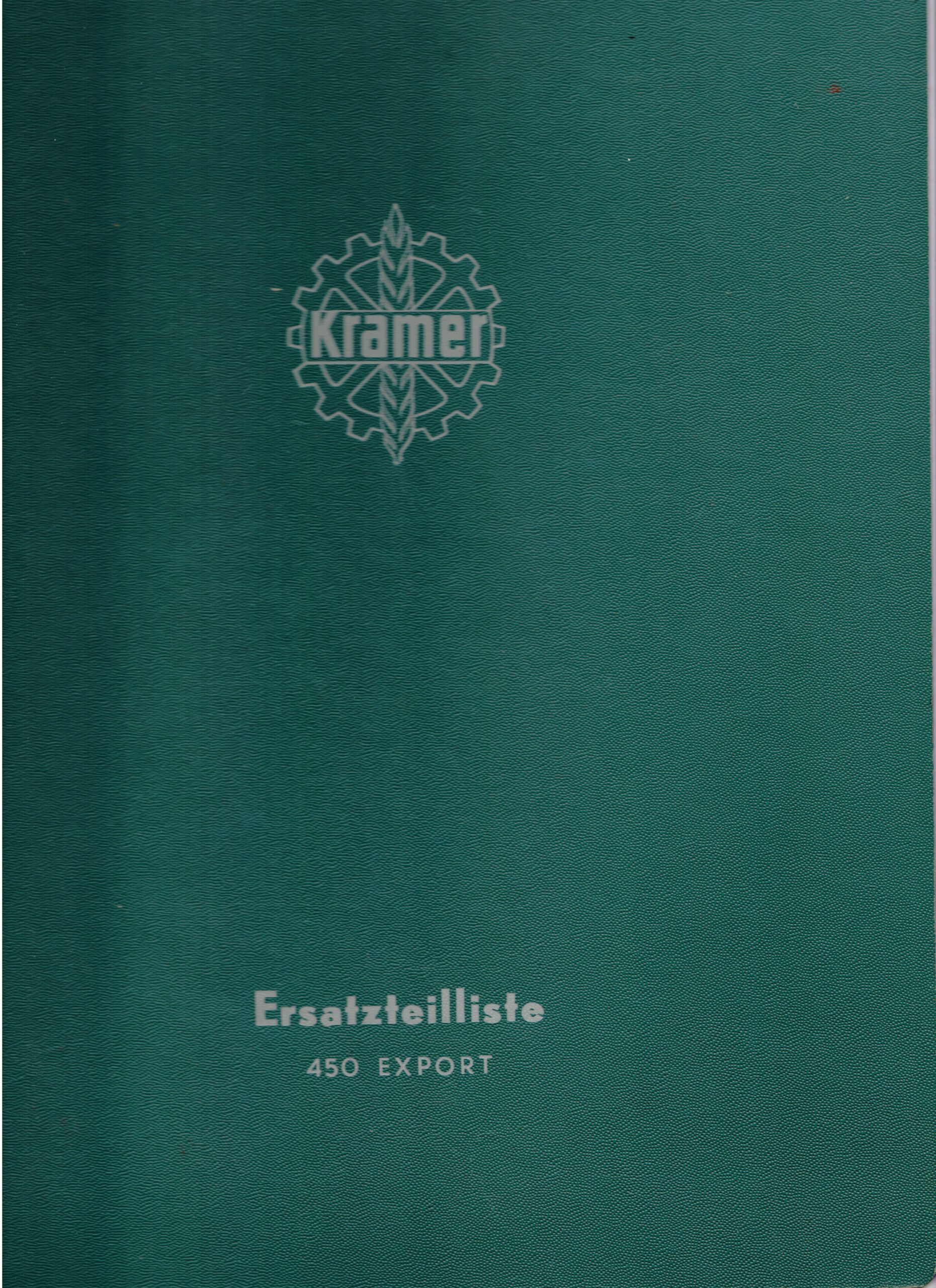 diverse Kramer- Unterlagen | Ronnys alte Technik