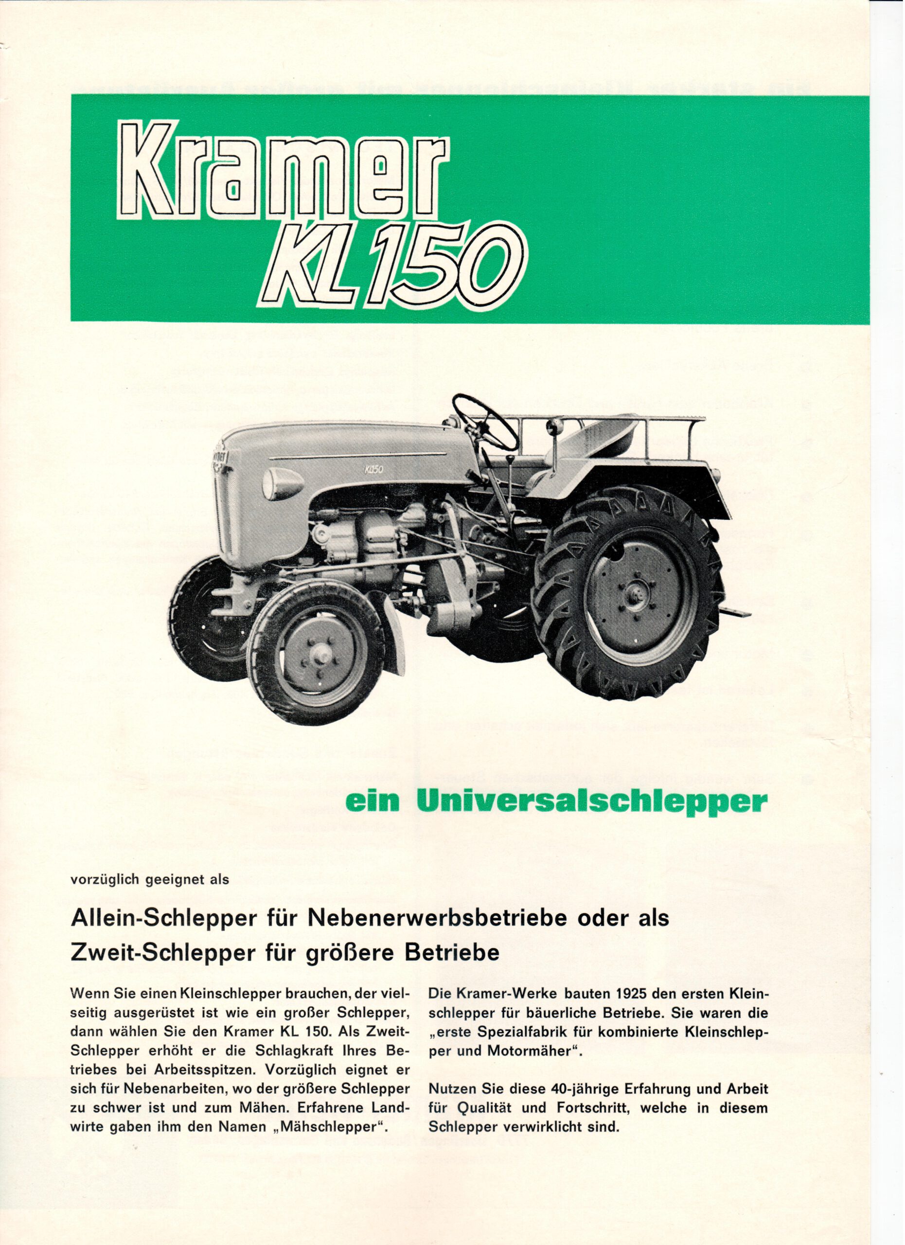 diverse Kramer- Unterlagen | Ronnys alte Technik