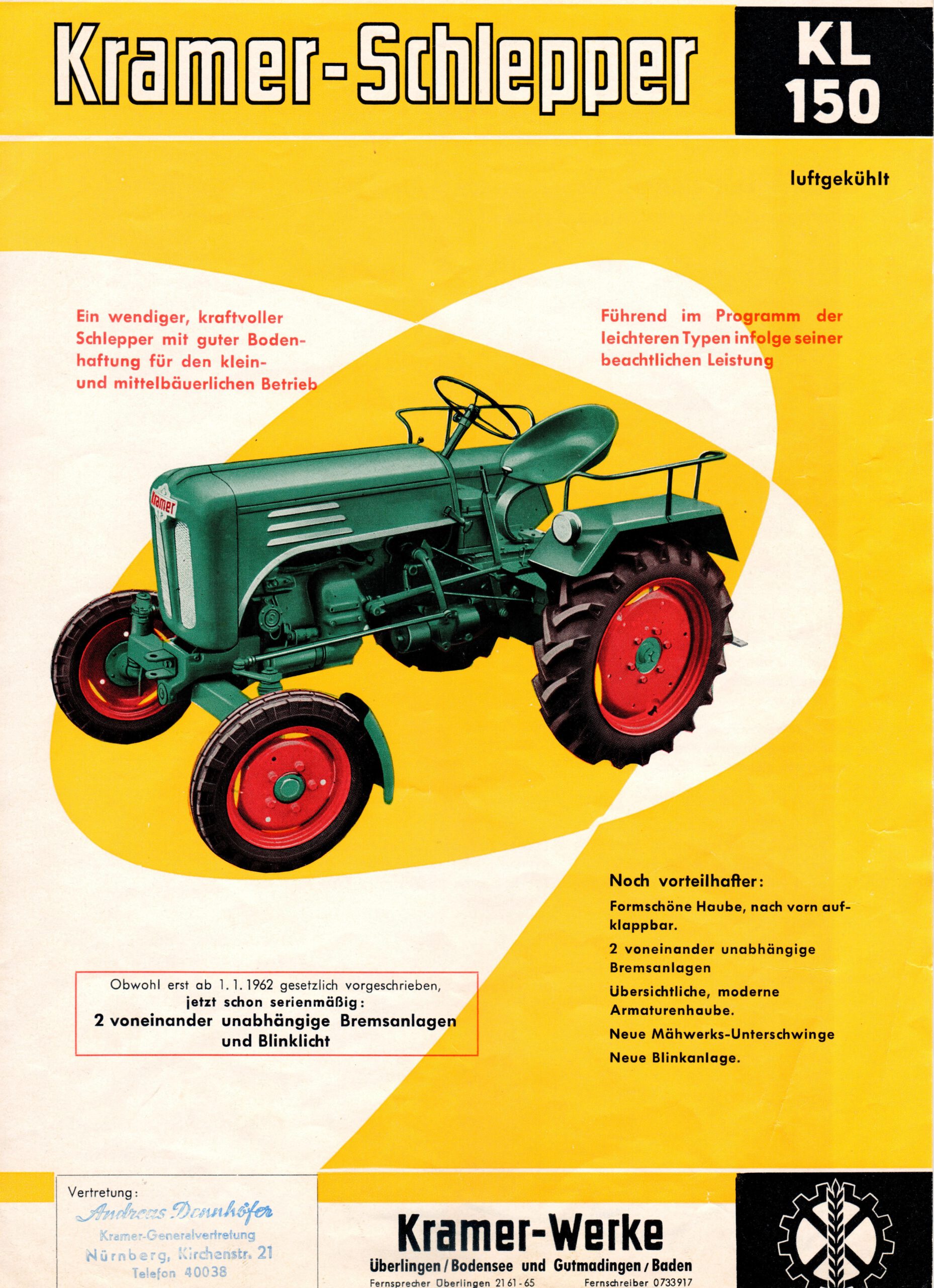 diverse Kramer- Unterlagen | Ronnys alte Technik