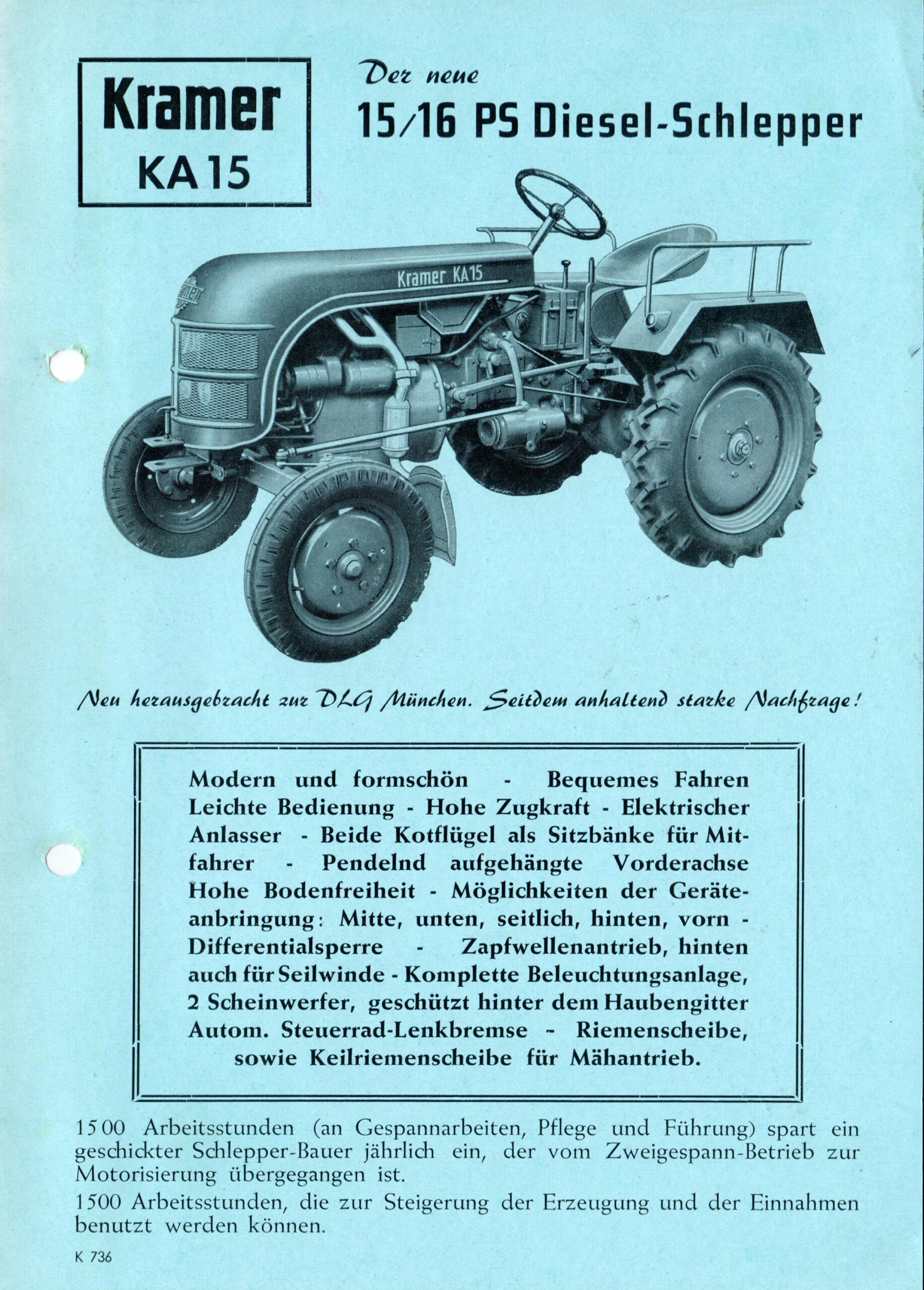 diverse Kramer- Unterlagen | Ronnys alte Technik